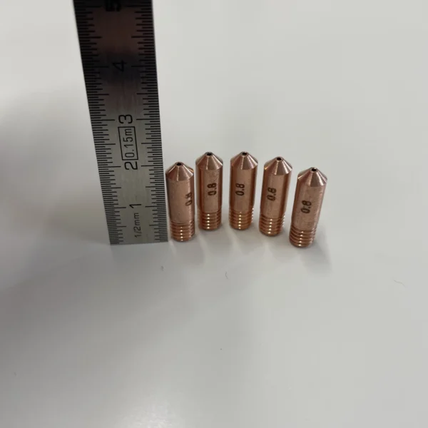 Końcówka prądowa M6x20 0,8 mm MB15 - zestaw (10 szt) - Borweld